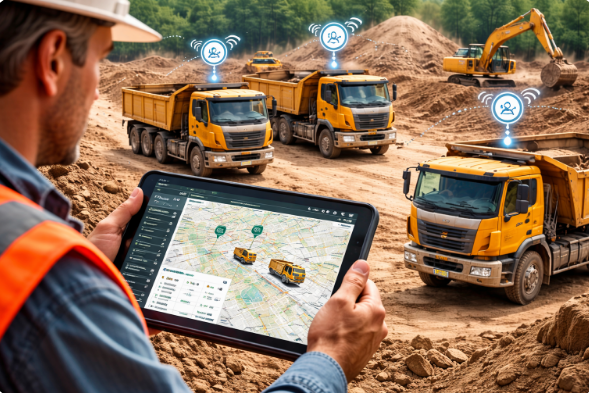 GPS Fleet Tracking for Construction