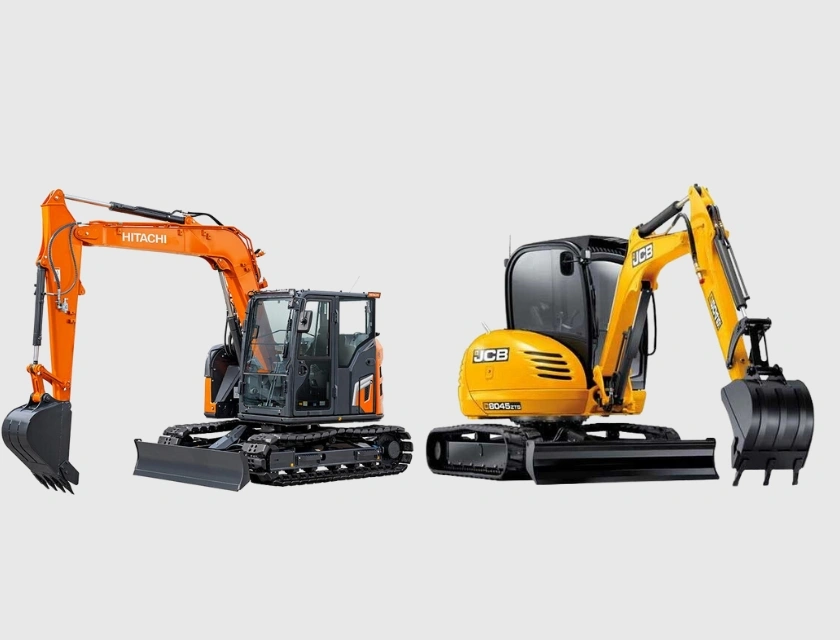 JCB 8045ZTS vs. Hitachi ZX75US-6