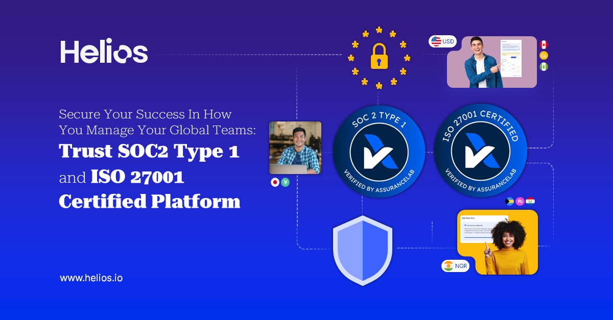 Helios Achieves ISO-27001:2022 Certification and SOC 2 Type 1 Compliance, Prioritizing ...
